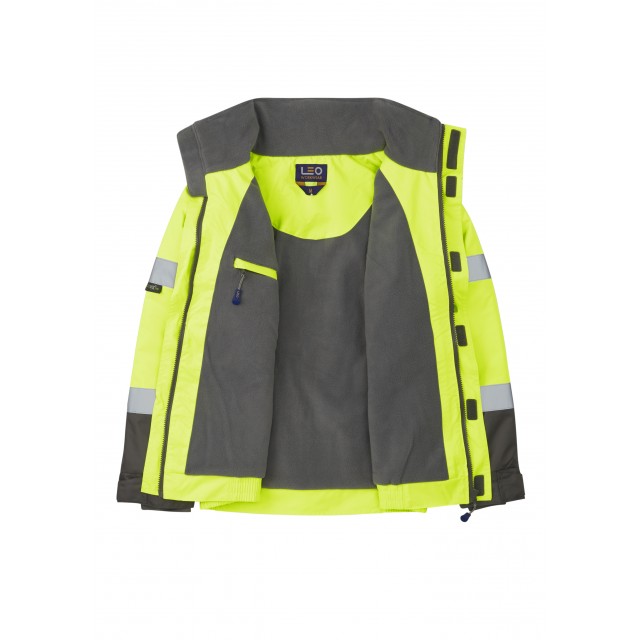 ISO 20471 Class 3 Superior Bomber Jacket Yellow EcoViz